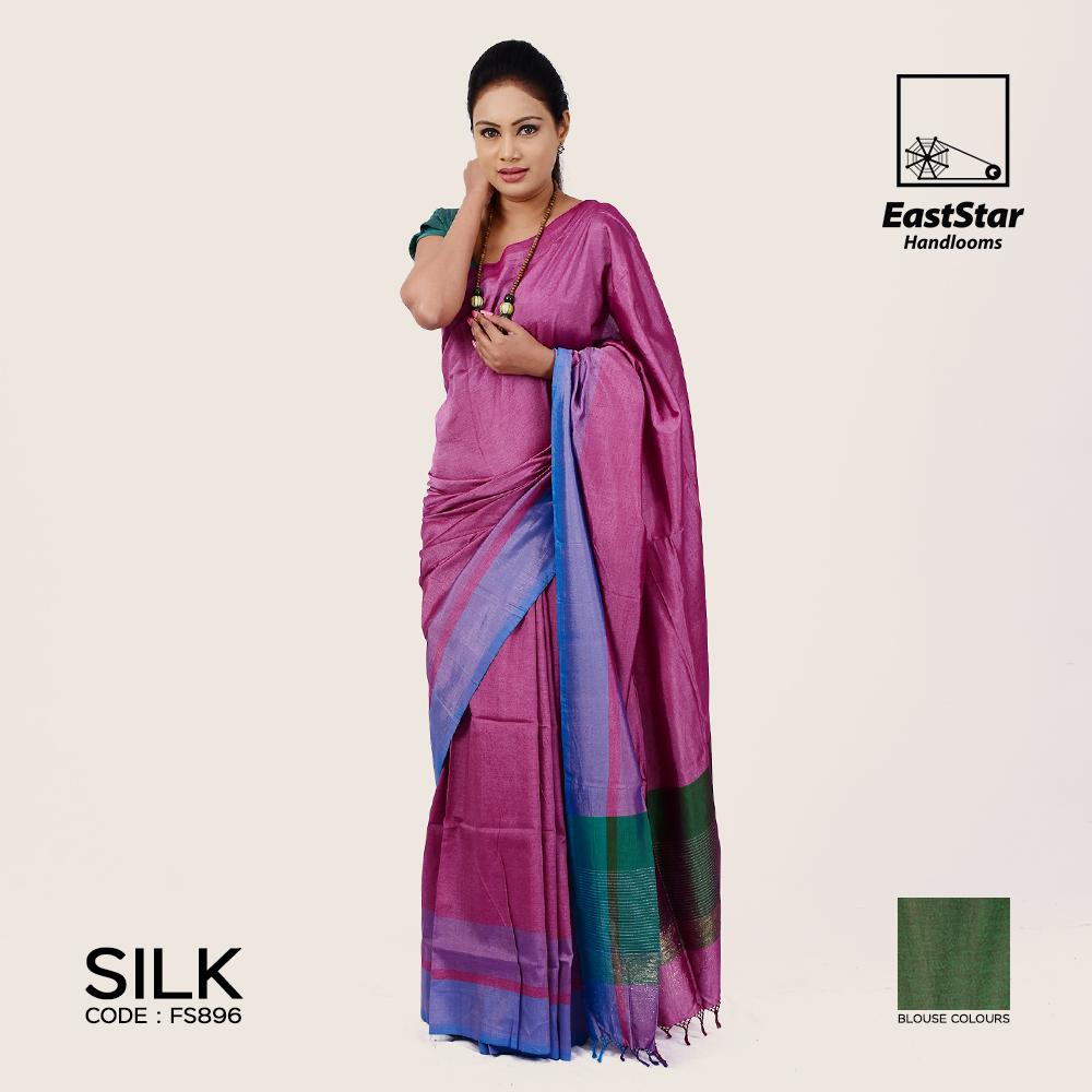 Peach Ethnic Handloom Silk Saree FS896 – East Star Handlooms