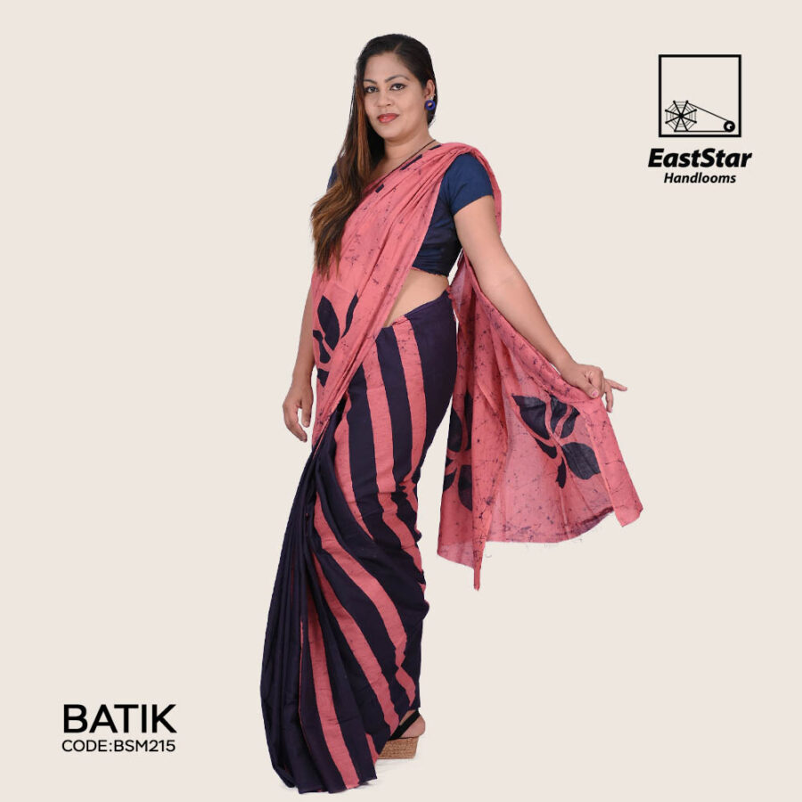 Sri Lankan Batik Saree BSM215 – East Star Handlooms