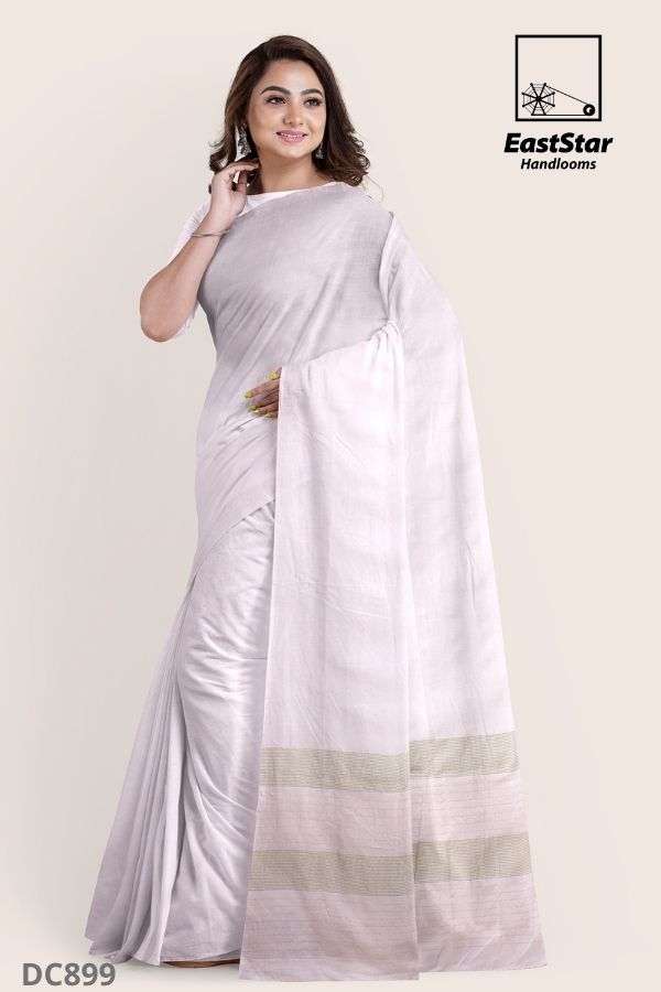 White Handlooms Cotton Saree DC899 – East Star Handlooms