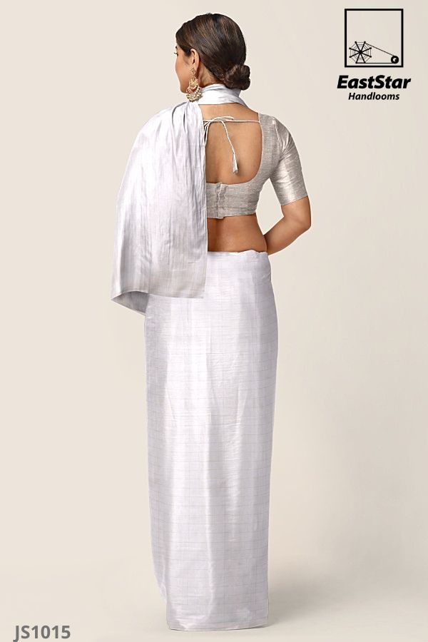 White Handlooms Silk Saree JS1015 – East Star Handlooms