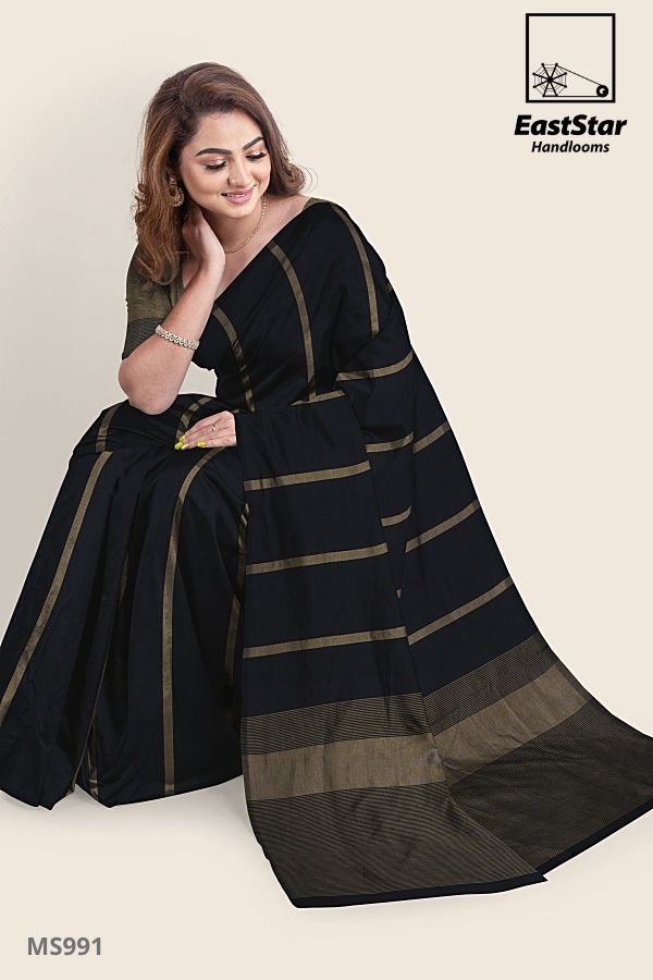 Black Handlooms Silk Saree MS991 – East Star Handlooms