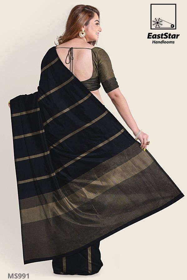 Black Handlooms Silk Saree MS991 – East Star Handlooms