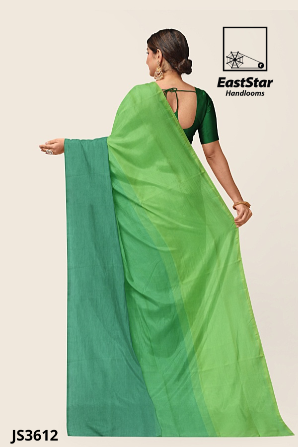 Green Gradient Handloom Silk Saree JS3612 – East Star Handlooms